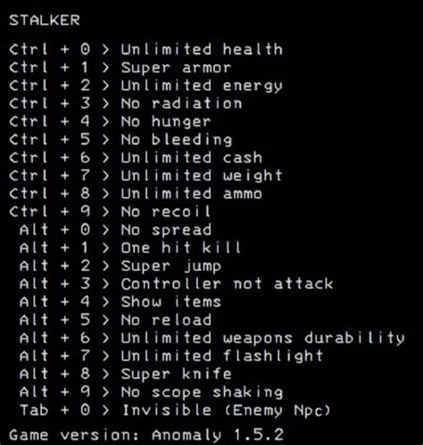 Stalker Anomaly Trainer 152 Latest Version