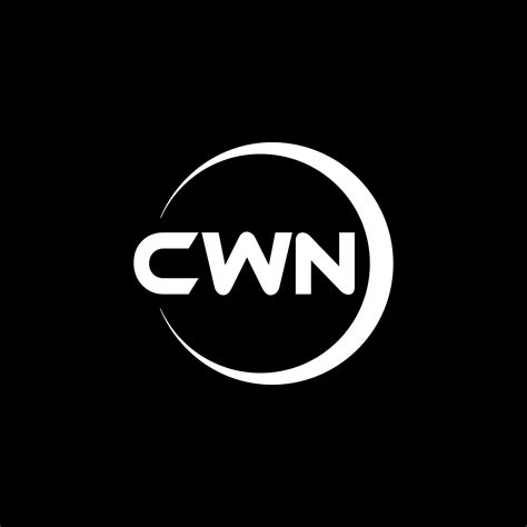 Cwn Letter Logo Design In Illustration Vector Logo Calligraphy