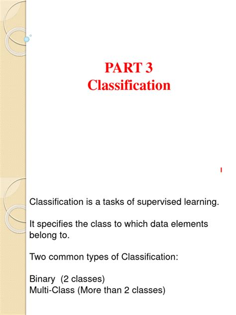 20memech Part 3 Classification Pdf Statistical Classification Support Vector Machine