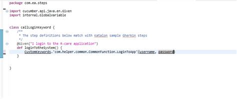 Can We Call Custom Keyword In Cucumber Step Definition And Can We Bind The Excel Data File With