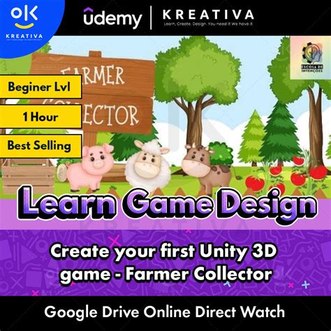 Learn Game Design With Unity Video Course Create Your First Unity 3d Game Farmer Collector