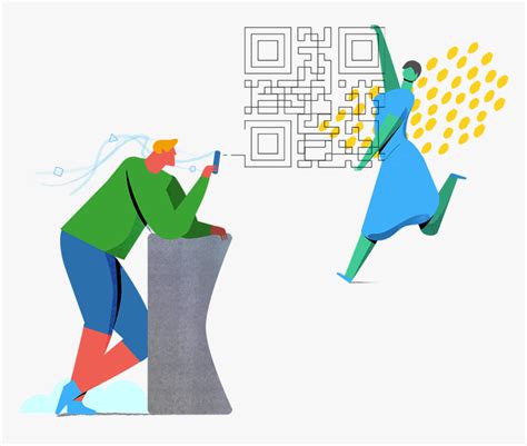 Man Scanning A Qr Code HD Png Download Kindpng