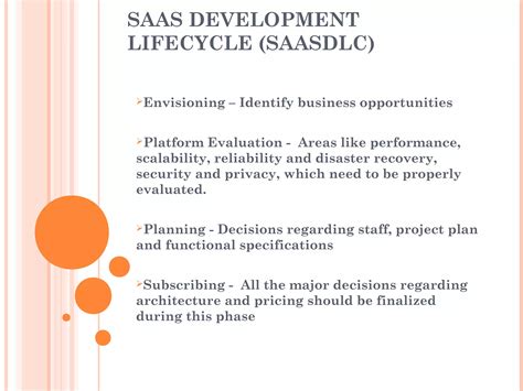 Saas Development Lifecycle PPT