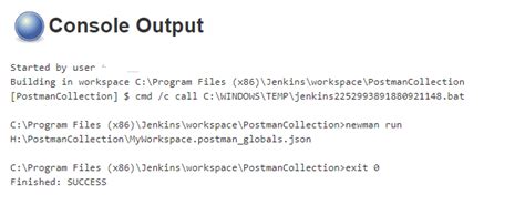 Cli Output Not Seen When Running The Collection From Jenkins · Issue 1524 · Postmanlabsnewman
