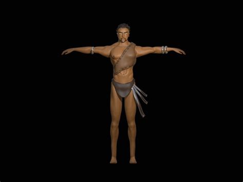 3d Primitive Man Character Model Turbosquid 1995108