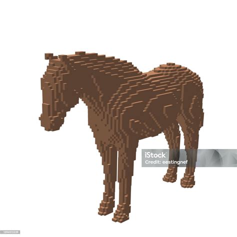큐브로 만든 말 복셀 예술 미래 지향적 인 개념 3d 벡터 일러스트 레이 션 0명에 대한 스톡 벡터 아트 및 기타 이미지 0명 3차원 형태 가정 생활 Istock