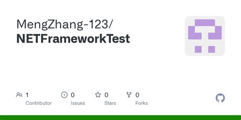 Github Mengzhang 123netframeworktest