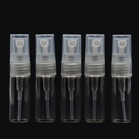 투명 미니 향수 유리병 빈 화장품 샘플 테스트 튜브 얇은 유리병 팩 당 5 개 2ml 3ml 5ml 10ml 스킨케어 도구