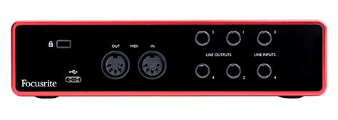 Focusrite Scarlett 4i4 4 Input 4 Output Audio Recording Interface