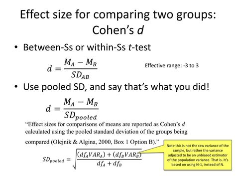 PPT Effect Size Tutorial Cohens D And Omega Squared PowerPoint Presentation ID 2293243