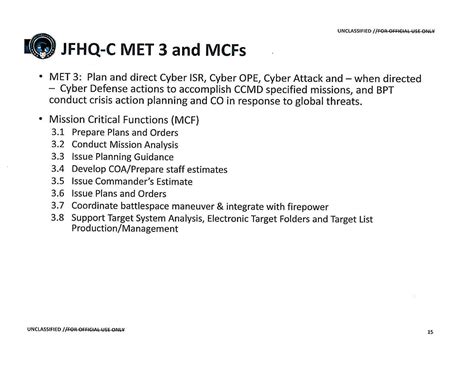 Preparing For Computer Network Operations Uscybercom Documents Trace Path To Operational Cyber
