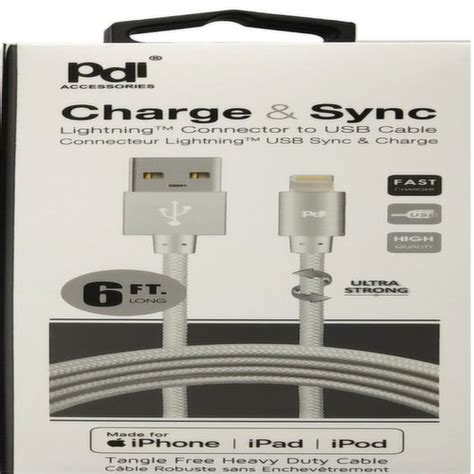 Pdi Lightning Connector To Usb Cable Silver Save On Foods