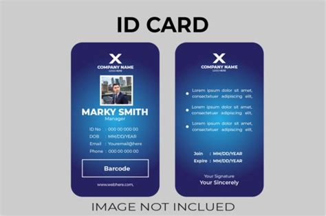 ID Card Design Template Graphic By Majharul Creative Fabrica