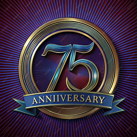Refined 75th Anniversary Badge Design For Posters And Packaging