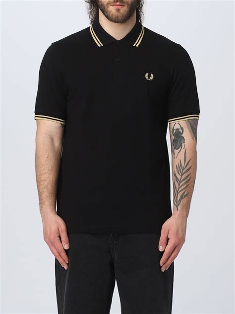 Fred Perry Polo Shirt For Man Black Fred Perry Polo Shirt M1245