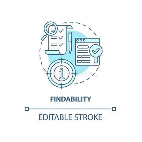 Product Findability Concept Icon Stock Vector Illustration Of Idea