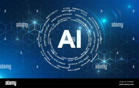 Artificial Intelligence Technology Concept Ai Binary Code And