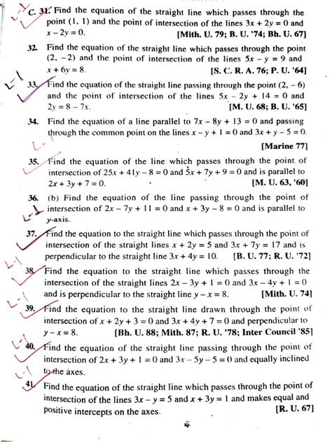 Point Of Intersection And Concurrency Of Lines 10 Nov 2022 Pdf Line