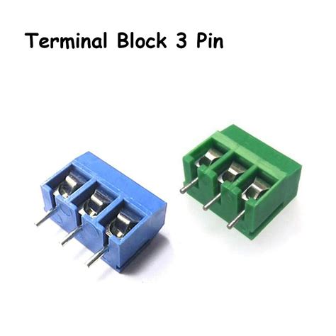 Jual Terminal Block 3Pin Screw 3 Pin PCB Konektor Blok 3P Connector Shopee Indonesia