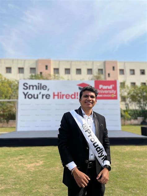 deep prajapati on linkedin gratitude success paruluniversity careergrowth puplacementday