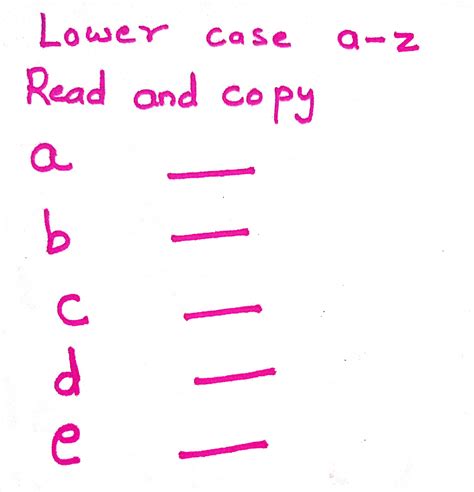 Lower Case And Upper Case Alphabets Revision Sheets