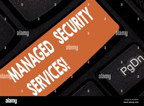 Handwriting Text Managed Security Services Concept Meaning Approach In Analysisaging Clients