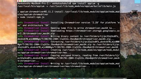 Appium Setup How To Install Uninstall Appium In Mac Using Npm In