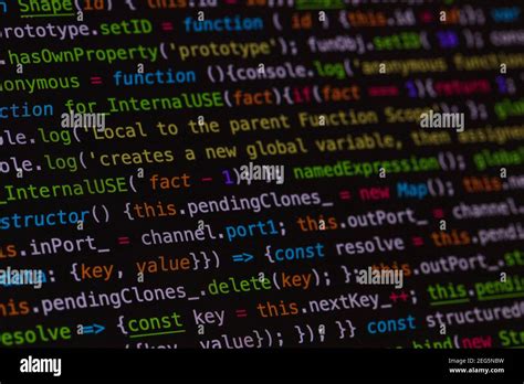 Developer Screen With Colored Website Programming Code Web Stock Photo Alamy