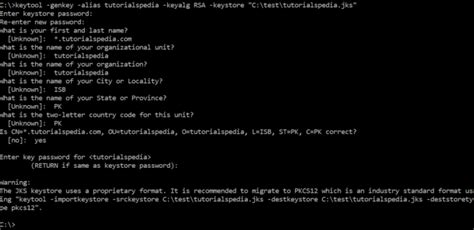 Java Keytool Tutorial Generate Keystore Using Java Keytool