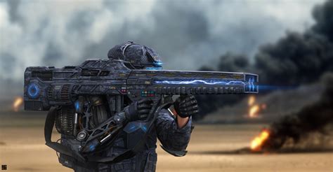 Artstation Project Zeus Railgun