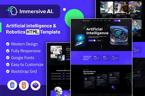 Immersive Ai Robotics Html Template