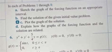 In Each Of Problems Through A Sketch The Graph Chegg Com