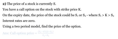 Solved 2 The Price Of A Stock Is Currently S You Have A Chegg Com
