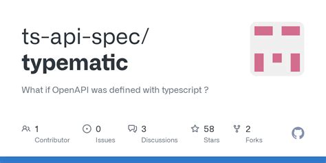 github ts api spec typematic what if openapi was defined with typescript