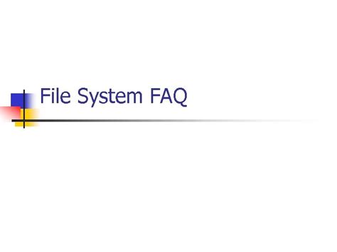 File System Faq Fs Init Vs Fs Mkfs N