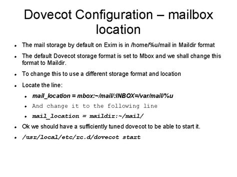 Implementing Pop 3 And Imap 4 Using Dovecot