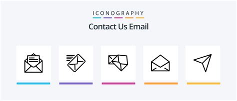 Email Line 5 Icon Pack Including Inbox Mail Email Email Add Mail Creative Icons Design