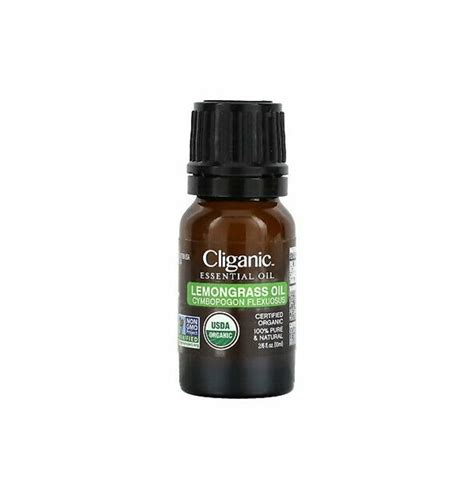 100 순수 에센셜 오일 레몬그라스 오일 033온스10ml 티몬