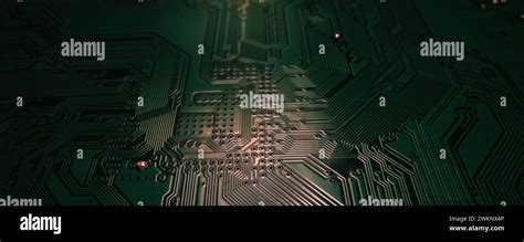 Semiconductors Chip Technology Background High Tech Electronic Circuit Board Background Close