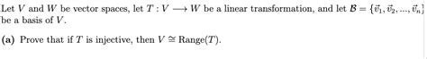Linear Algebra How To Show That A Vector Space Is Isomorphic With The