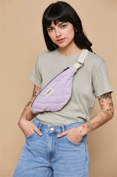 Olivia Quilted Lilac Organic Cotton Belt Bag Hindbag