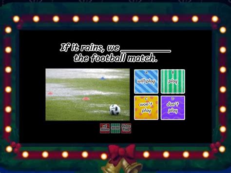 First Conditional Gameshow Quiz First Conditional Gameshow Quiz