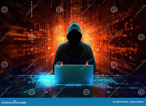 Male Hacker Thinking About The Problem Of Hacking And Stealing Access Databases With Passwords