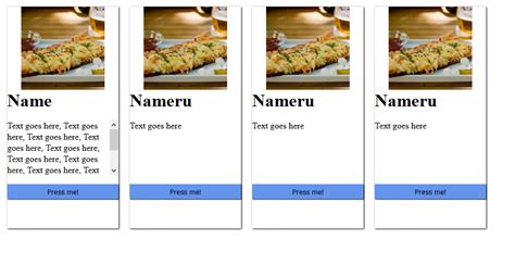 Javascript Display Buttons In One Line No Matter What Size Is The Div