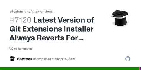 Latest Version Of Git Extensions Installer Always Reverts For Global User Install · Issue 7120