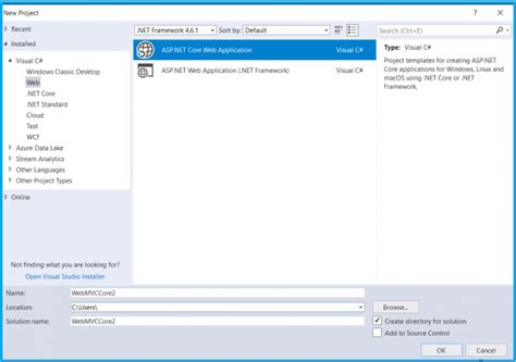 Deploying Aspnet Core 20 Mvc Application To Azure Web Apps Using