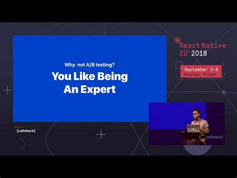 Conference Talks Talk A B Testing With React Native From Callstack Engineers Class Central