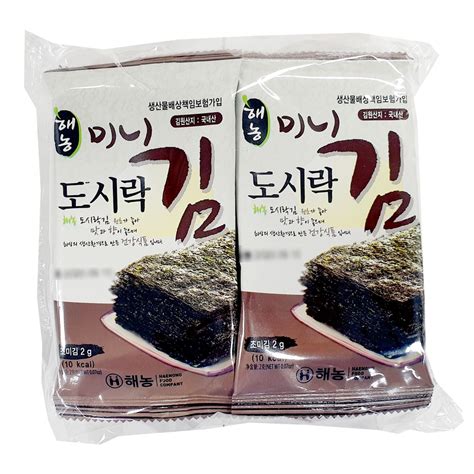 미니 도시락김 2g 100봉 박스 배민 장보기∙쇼핑