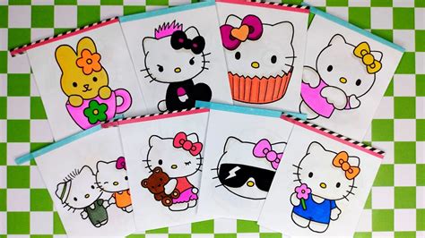 😻Распаковка бумажных сюрпризов🧡hello Kitty🧡 Youtube