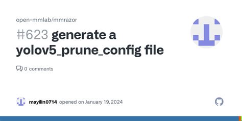 Generate A Yolov5 Prune Config File · Issue 623 · Open Mmlab Mmrazor · Github